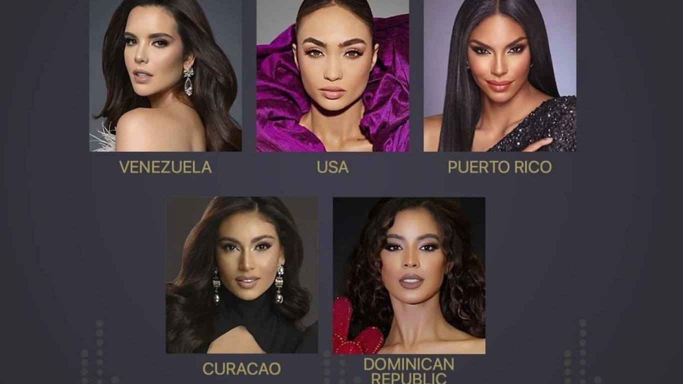 Las cinco finalistas de Miss Universo 2022 - 2023 | Agenciapi.co